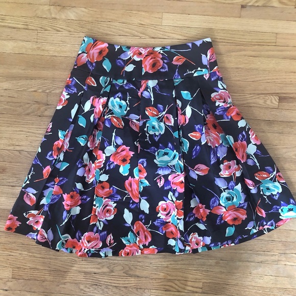 Express | Skirts | Express Silk Floral Skirt | Poshmark